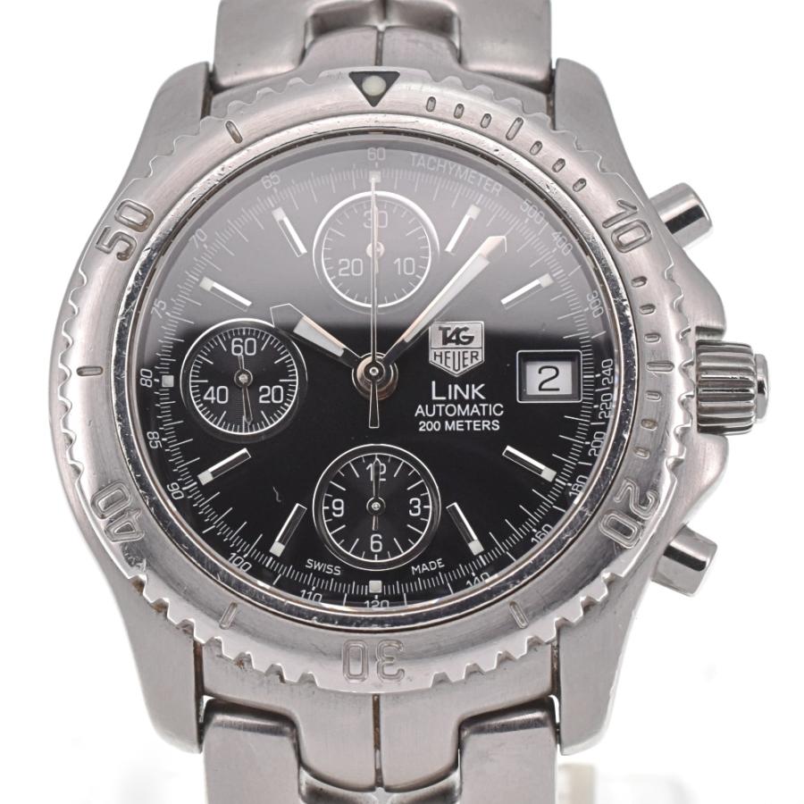 TAG HEUER タグホイヤー CT2111.BA0550 リンク クロノグラフ 自動巻き メンズ 良品 N#129028 ...