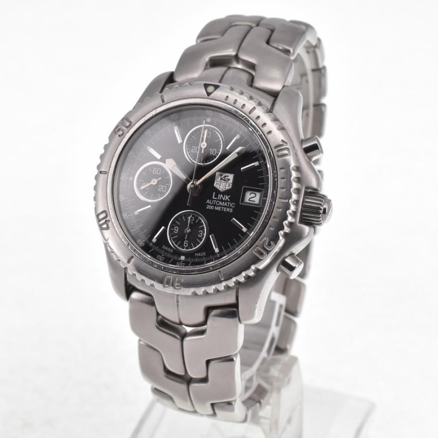 TAG HEUER タグホイヤー CT2111.BA0550 リンク クロノグラフ 自動巻き メンズ 良品 N#129028 ...