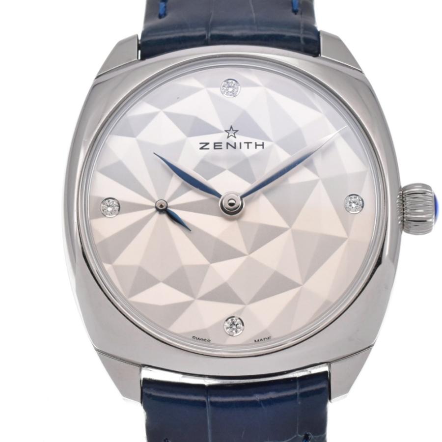 ZENITH（時計） 値下 ゼニス ZENITH 03.1971.681/80.C754 スター 33mm 4P ダイヤモンド 自動巻き レディース 美品 箱・保証書付き #129158 ...