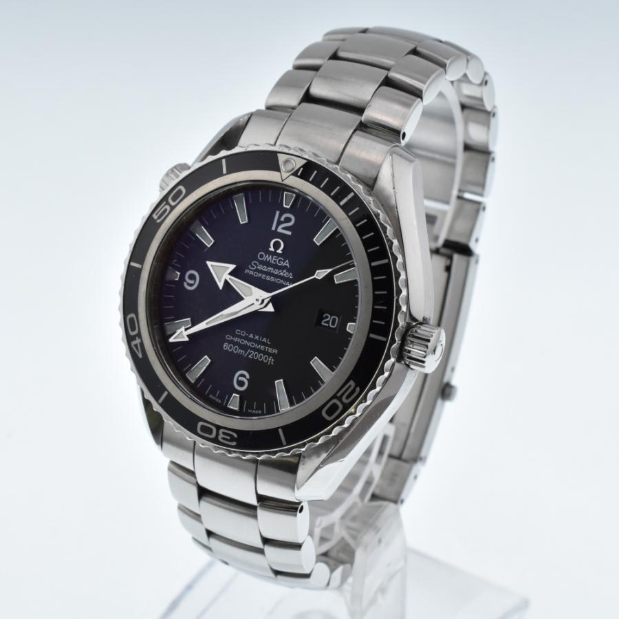 OMEGA オメガ 2200.50 シーマスター プラネットオーシャン 600 CO-AXIAL 自動巻き メンズ 良品 箱・保証書付き O ...