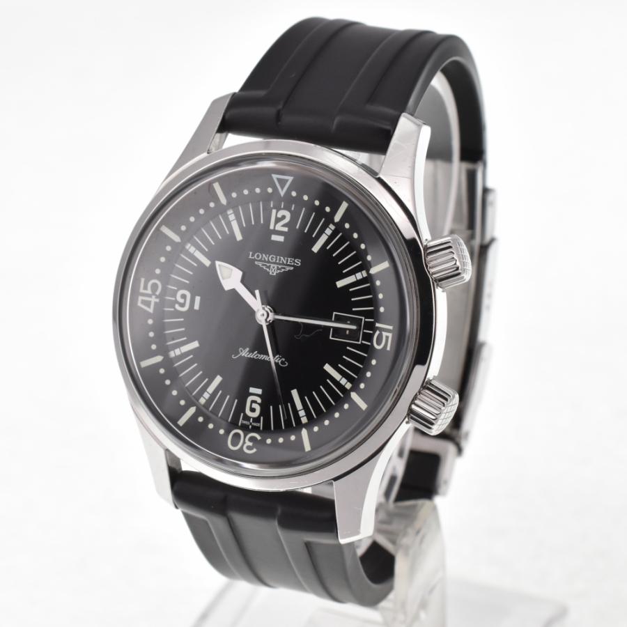 ロンジン LONGINES L3.674.4 レジェンドダイバー デイト 自動巻き メンズ 良品 箱・保証書付き L#129443 : ...