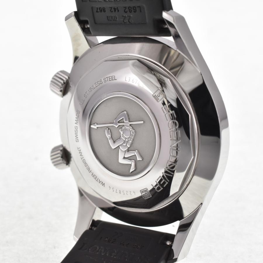 ロンジン LONGINES L3.674.4 レジェンドダイバー デイト 自動巻き メンズ 良品 箱・保証書付き L#129443 : ...