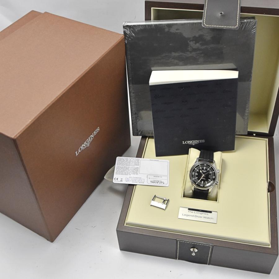 ロンジン LONGINES L3.674.4 レジェンドダイバー デイト 自動巻き メンズ 良品 箱・保証書付き L#129443 : ...