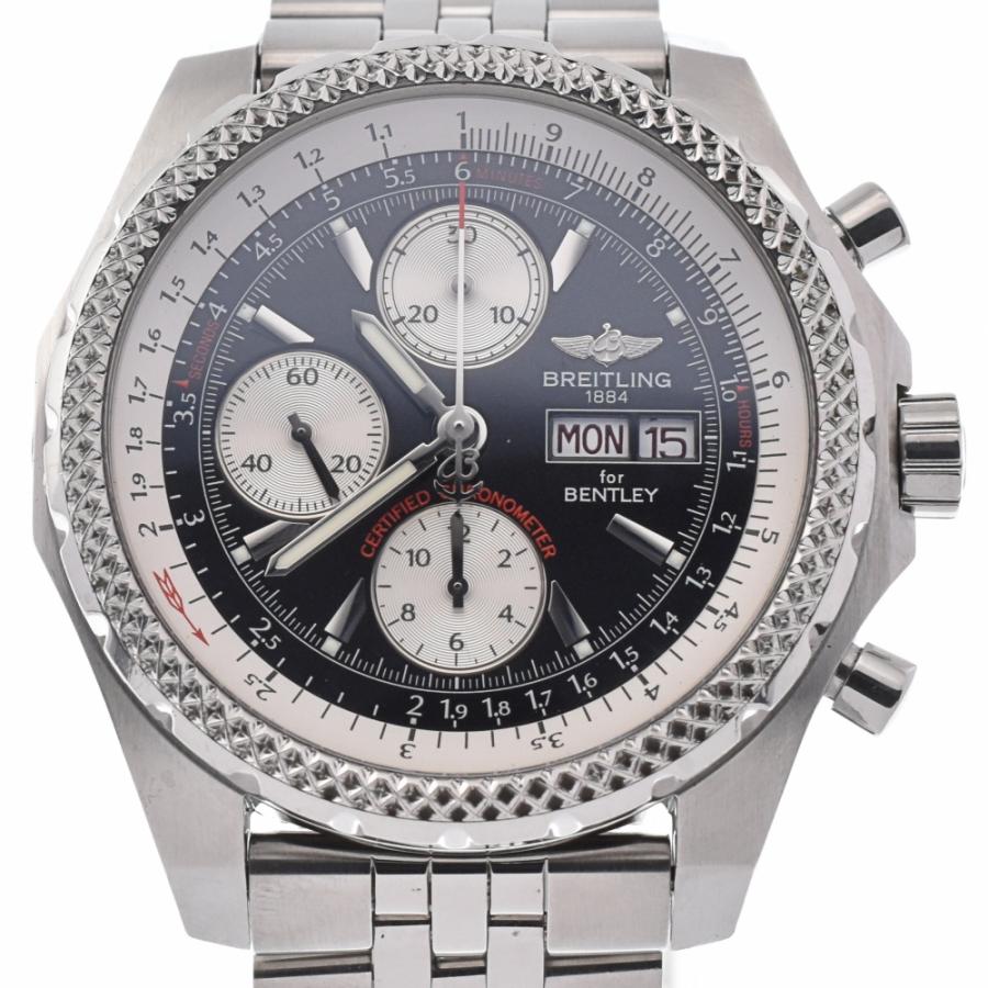 ブライトリング BREITLING A13363 ベントレーGT レーシング クロノグラフ デイデイト 自動巻き メンズ 美品 箱・保証書付き ...