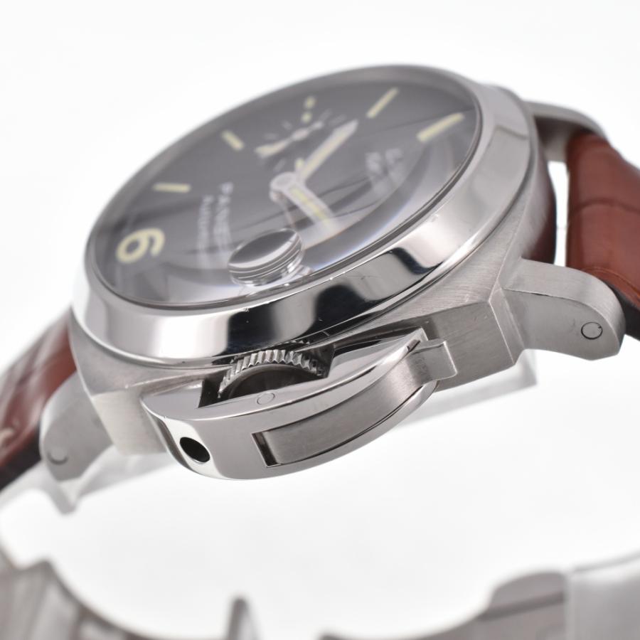 パネライ PANERAI PAM00048 ルミノール マリーナ スモールセコンド デイト 自動巻き メンズ 美品 箱・保証書付き M ...