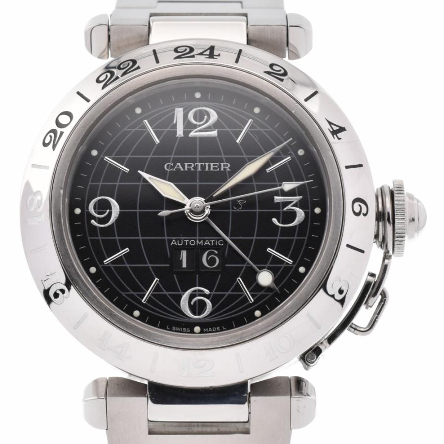 カルティエ CARTIER W31049M7 パシャC メリディアン ビッグデイト GMT 自動巻き ユニセックス 良品 A#129689 : ...
