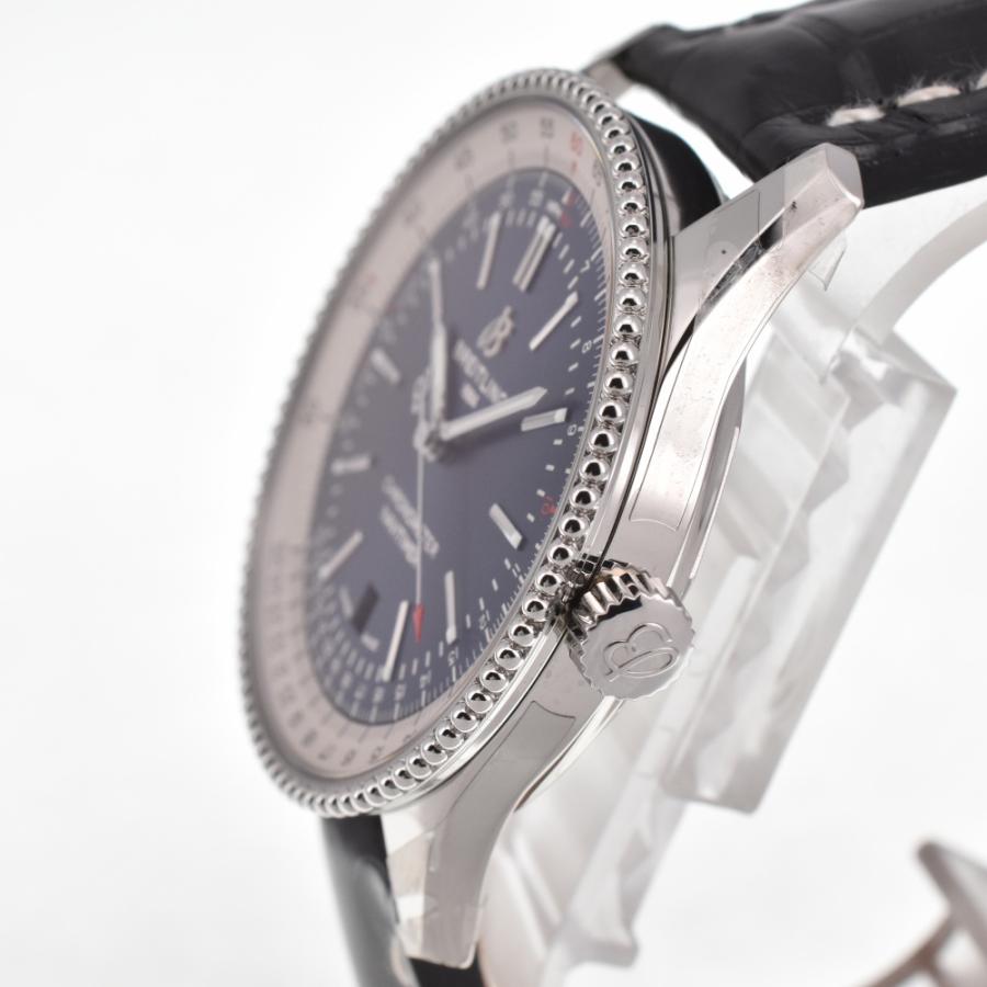 ブライトリング BREITLING A17326 ナビタイマー41 デイト 自動巻き メンズ 極美品 内箱・保証書付き M#129694 : ...