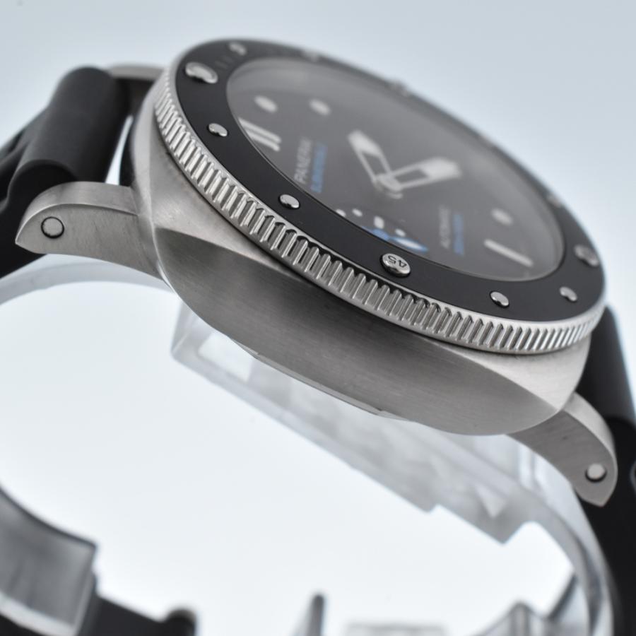 パネライ PANERAI PAM00683 サブマーシブル スモールセコンド デイト 自動巻き メンズ 美品 箱・保証書付き O#129807 ...