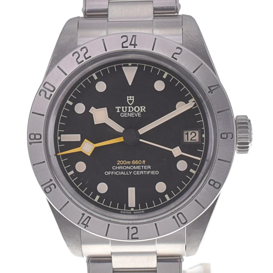 チューダー チュードル TUDOR 79470 ブラックベイ プロ GMT 自動巻き メンズ 美品 箱・保証書付き Q#130109 ...
