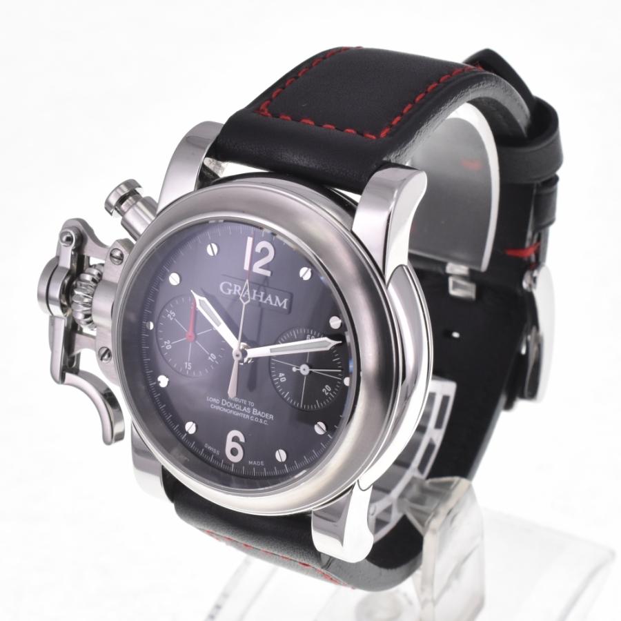 グラハム GRAHAM 2CFAS クロノファイター ダグラスバーダー 限定30本 自動巻き メンズ 美品 箱付き A#130229 : ...