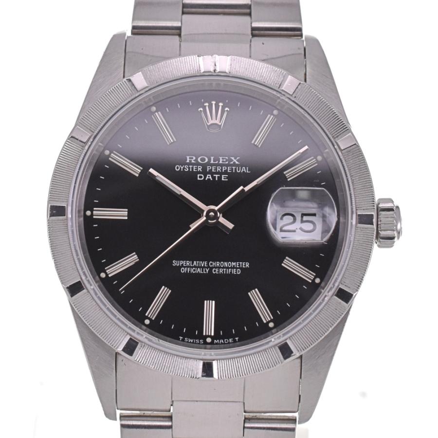 ROLEX ロレックス 15210 オイスターパーペチュアル デイト N番 ファインリーエンジンターンドベゼル 自動巻き メンズ 良品 G#130274 : aonohappa - 通販 ...