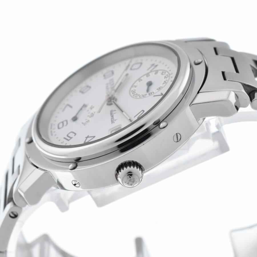 エルメス HERMES CL5.710 クリッパー パワーリザーブ 自動巻き メンズ 良品 D#130576 :130576 ...