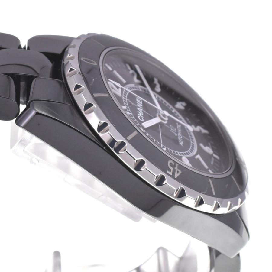 CHANEL シャネル H0685 J12 デイト ブラックセラミック 自動巻き メンズ 良品 箱・保証書付き B#130598 ...