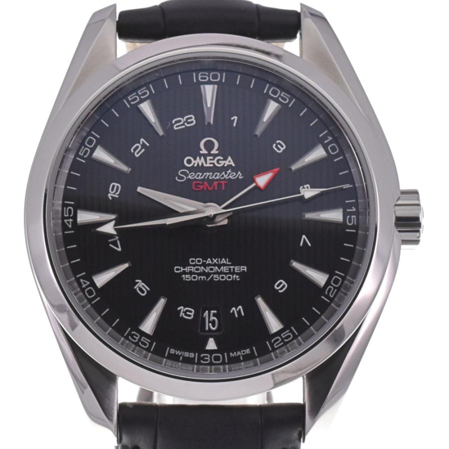 OMEGA オメガ 231.13.43.22.01.001 シーマスター アクアテラ GMT デイト CO-AXIAL 自動巻き メンズ 美品 ...
