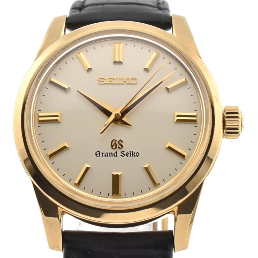 SEIKO 値下 セイコー SBGW038/9S64-00A0 グランドセイコー メカニカル K18YG/レザー マスターショップ限定 メンズ ...