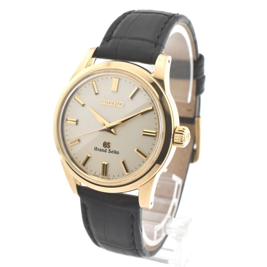SEIKO 値下 セイコー SBGW038/9S64-00A0 グランドセイコー メカニカル K18YG/レザー マスターショップ限定 メンズ ...