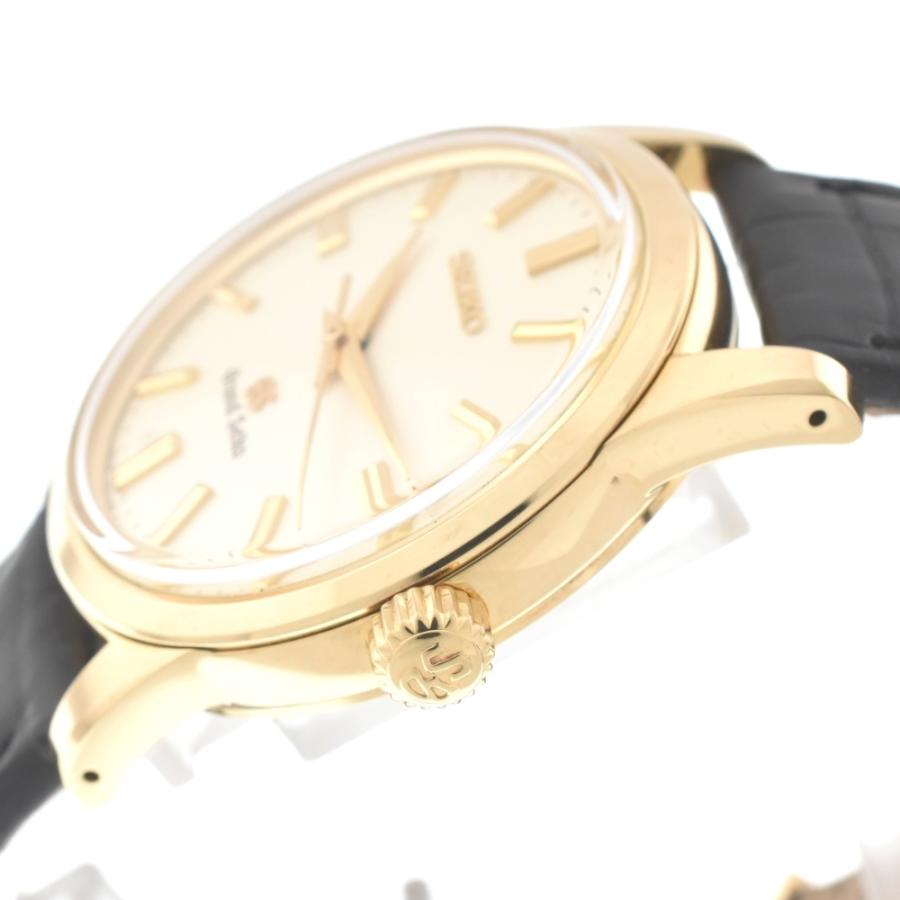 SEIKO 値下 セイコー SBGW038/9S64-00A0 グランドセイコー メカニカル K18YG/レザー マスターショップ限定 メンズ ...