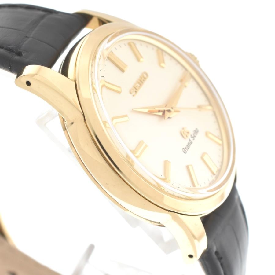 SEIKO 値下 セイコー SBGW038/9S64-00A0 グランドセイコー メカニカル K18YG/レザー マスターショップ限定 メンズ ...