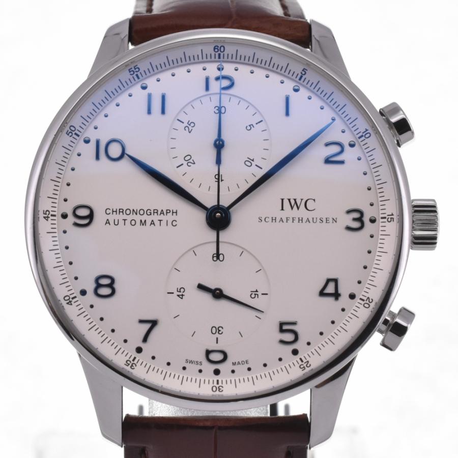 IWC SCHAFFHAUSEN IW371417 ポルトギーゼ クロノグラフ スモールセコンド 自動巻き メンズ 美品 内箱・保証書付き H ...