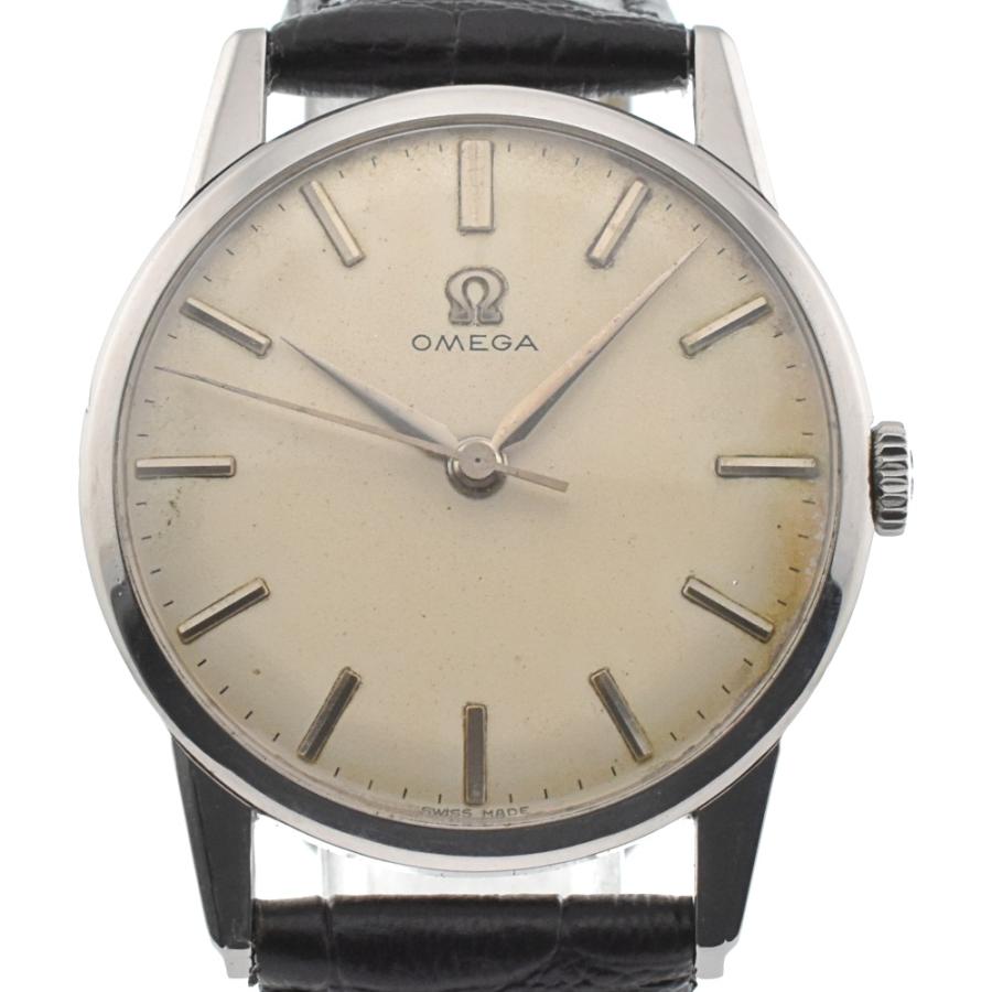 OMEGA オメガ Ref.14714-4-SC ヴィンテージ SS/レザー Cal.285 手巻き メンズ I#131404 ...