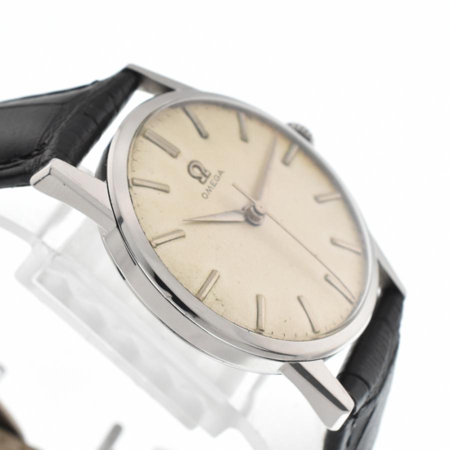 OMEGA オメガ Ref.14714-4-SC ヴィンテージ SS/レザー Cal.285 手巻き メンズ I#131404 ...