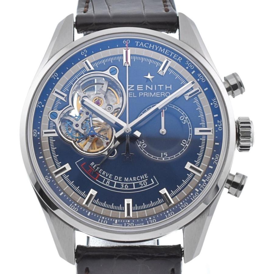 ZENITH（時計） 値下 ゼニス ZENITH 03.2085.4021/51.C700 クロノマスター オープン シャルル・ベルモ 限定 ...