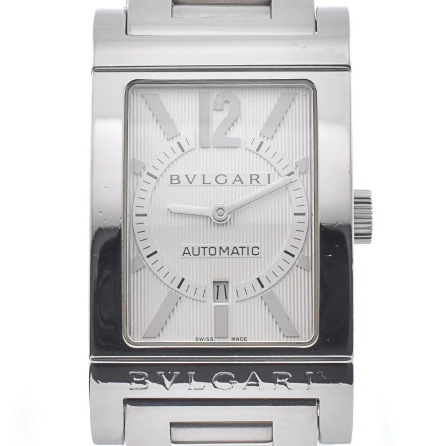 ブルガリ BVLGARI RT45S レッタンゴロ デイト 自動巻き メンズ 良品 箱・保証書付き M#131861 :131861 ...