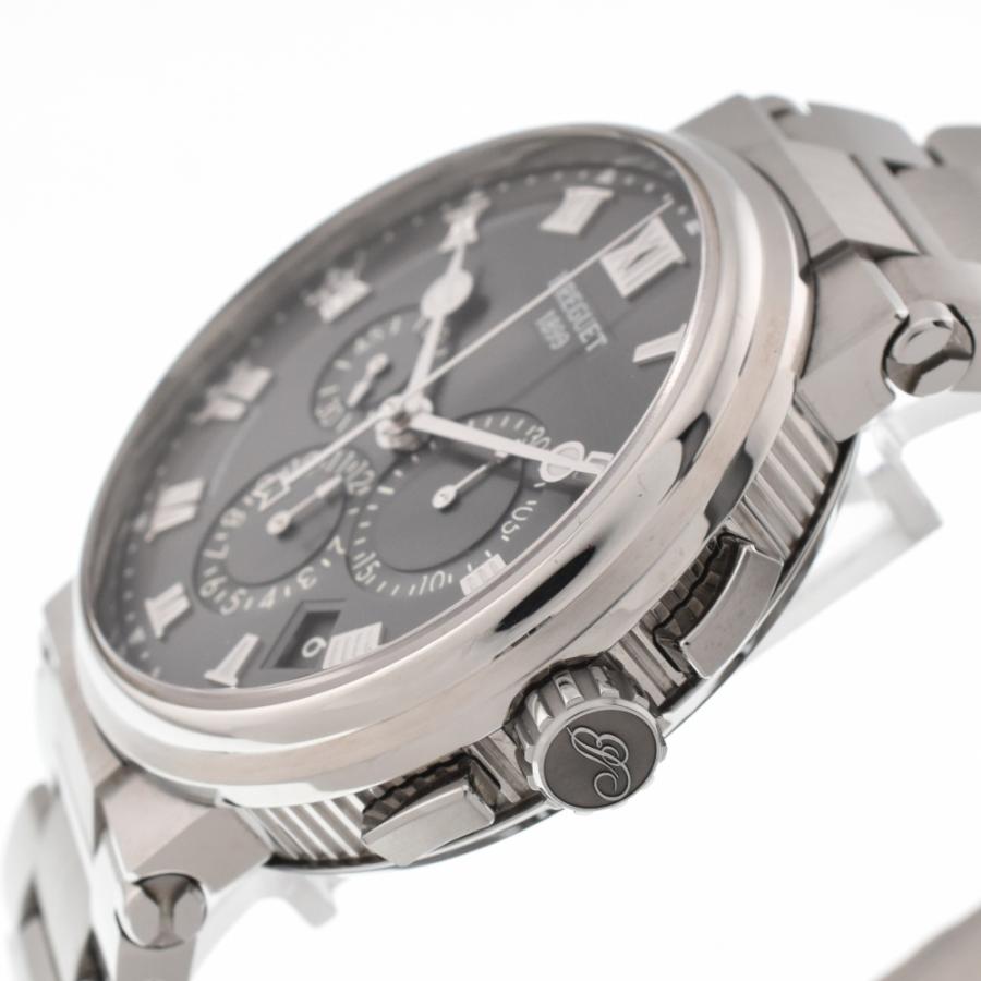 ブレゲ Breguet 5527TI/G2/TW0 マリーン・クロノグラフ 5527 デイト チタン 自動巻き メンズ 美品 箱・保証書付き K#131911 : aonohappa - 通販 ...