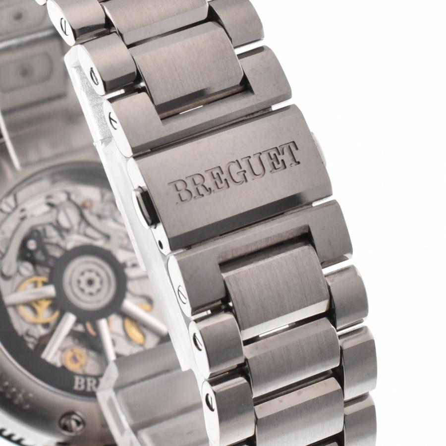 ブレゲ Breguet 5527TI/G2/TW0 マリーン・クロノグラフ 5527 デイト チタン 自動巻き メンズ 美品 箱・保証書付き K#131911 : 131911 ...