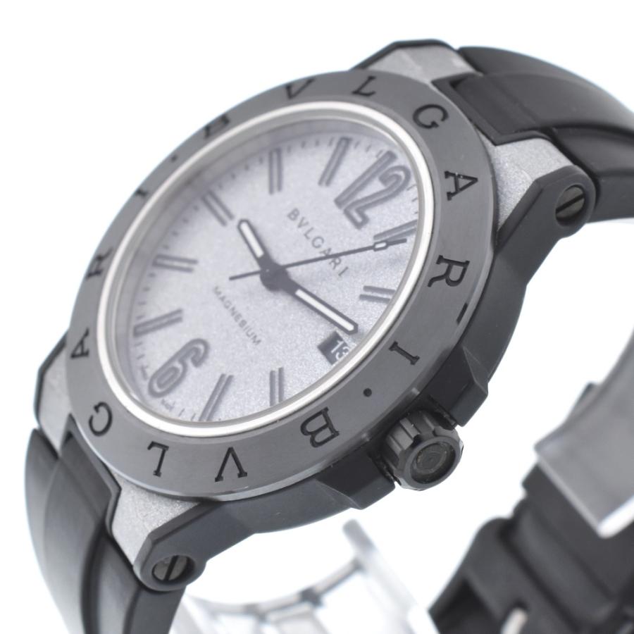 BVLGARI 値下 ブルガリ DG41SMC ディアゴノ マグネシウム デイト 自動巻き メンズ 良品 M#132024 ...