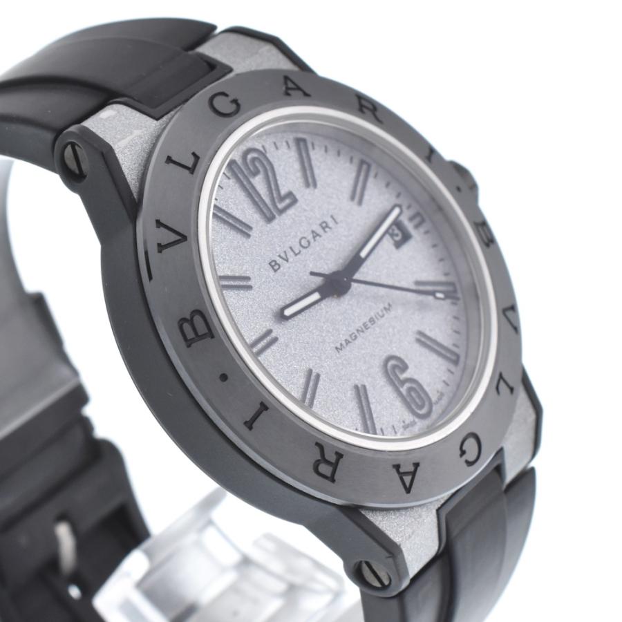 BVLGARI 値下 ブルガリ DG41SMC ディアゴノ マグネシウム デイト 自動巻き メンズ 良品 M#132024 ...
