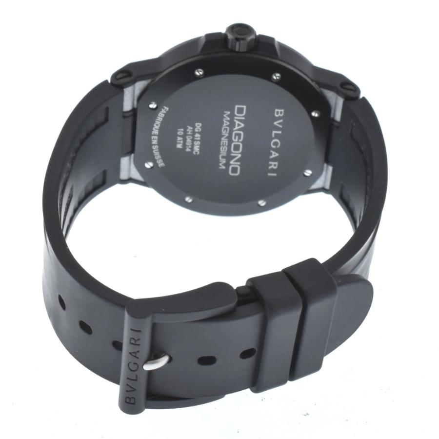 BVLGARI 値下 ブルガリ DG41SMC ディアゴノ マグネシウム デイト 自動巻き メンズ 良品 M#132024 ...