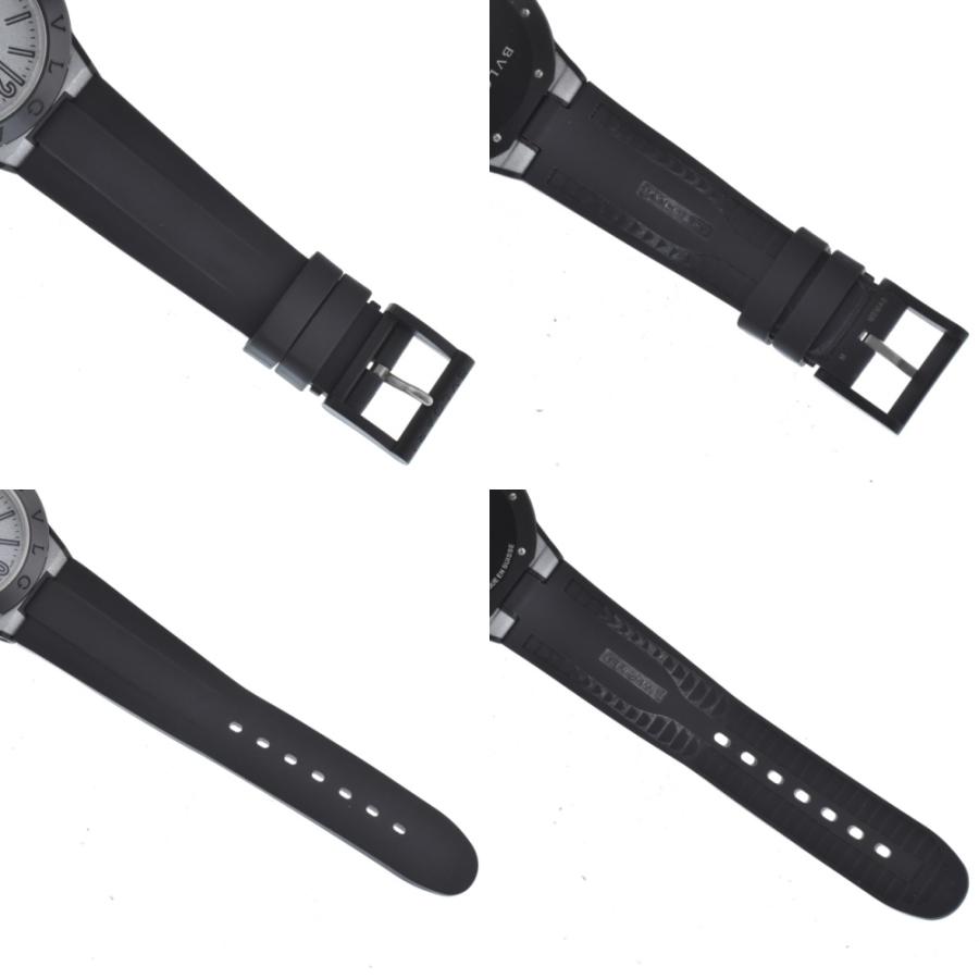 BVLGARI 値下 ブルガリ DG41SMC ディアゴノ マグネシウム デイト 自動巻き メンズ 良品 M#132024 ...