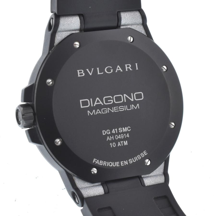 BVLGARI 値下 ブルガリ DG41SMC ディアゴノ マグネシウム デイト 自動巻き メンズ 良品 M#132024 ...