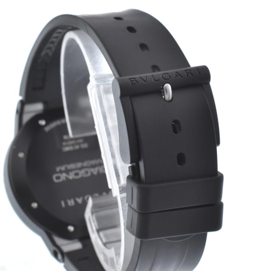 BVLGARI 値下 ブルガリ DG41SMC ディアゴノ マグネシウム デイト 自動巻き メンズ 良品 M#132024 ...