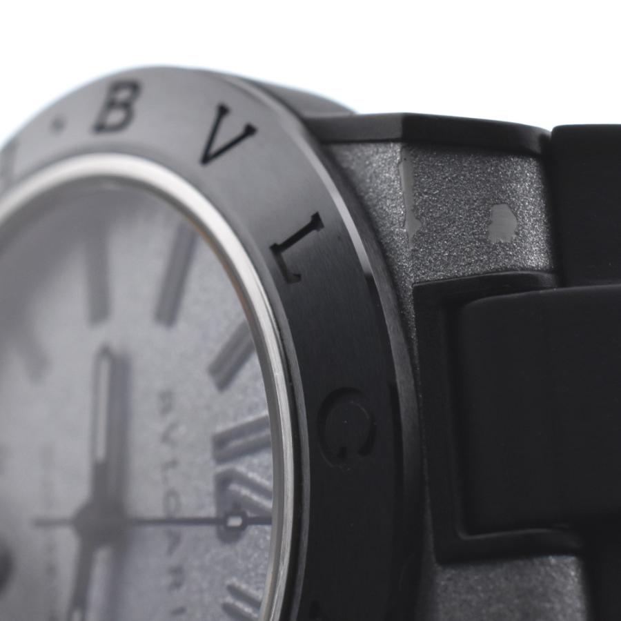 BVLGARI 値下 ブルガリ DG41SMC ディアゴノ マグネシウム デイト 自動巻き メンズ 良品 M#132024 ...