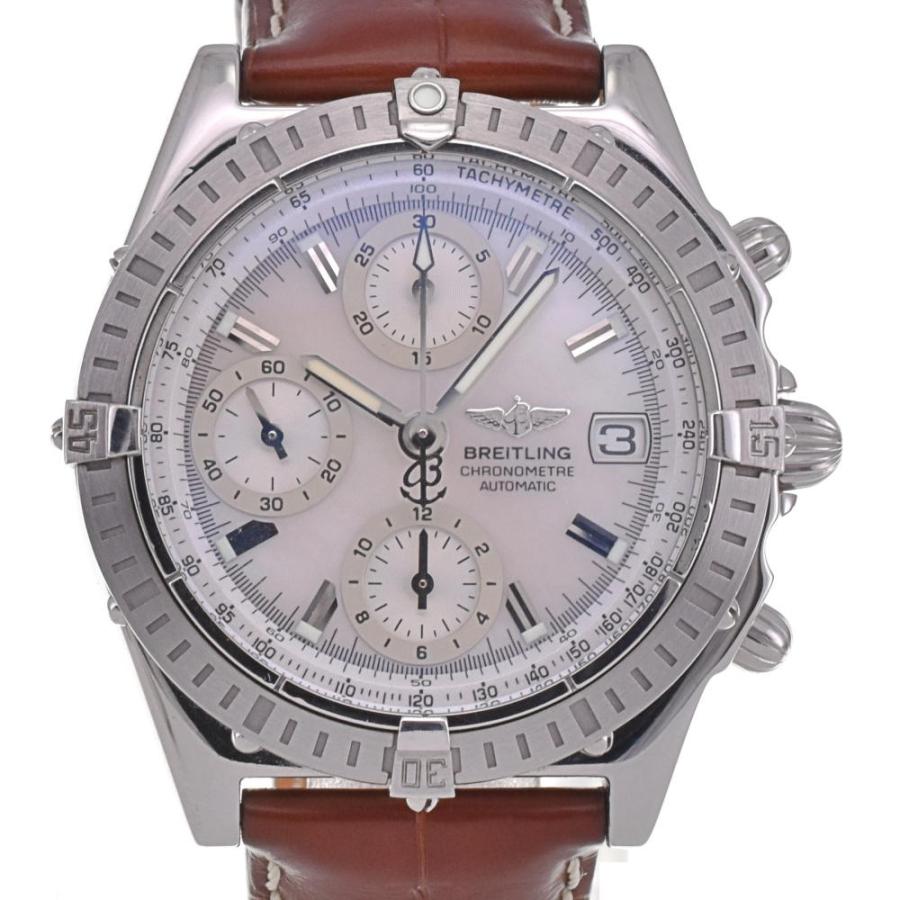 ブライトリング 値下 BREITLING A13352 クロノマット クロノグラフ デイト 自動巻き メンズ 美品 O#132463 ...