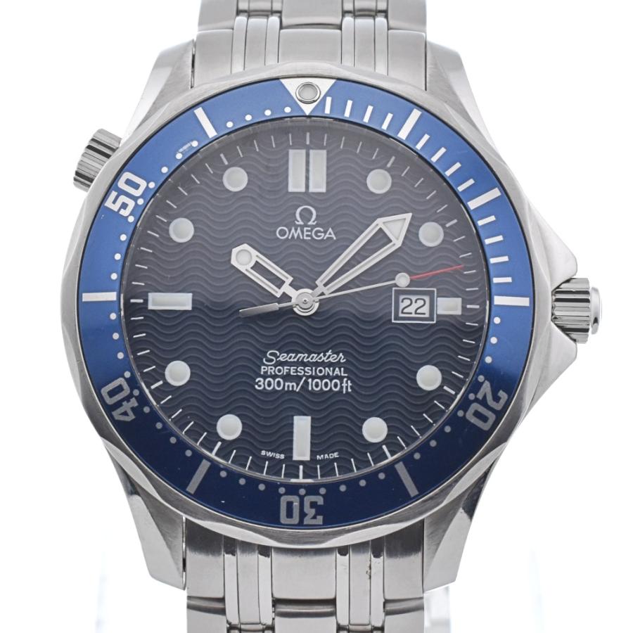 オメガ OMEGA 2541.80 シーマスター 300m デイト クォーツ メンズ 良品 箱・保証書付き R#132679 :132679 ...