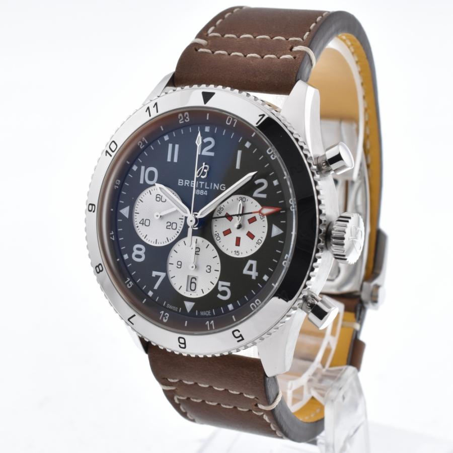 ブライトリング 値下 BREITLING AB0445 スーパー アヴィ B04 GMT クロノグラフ 自動巻き メンズ 美品 内箱・保証書 ...