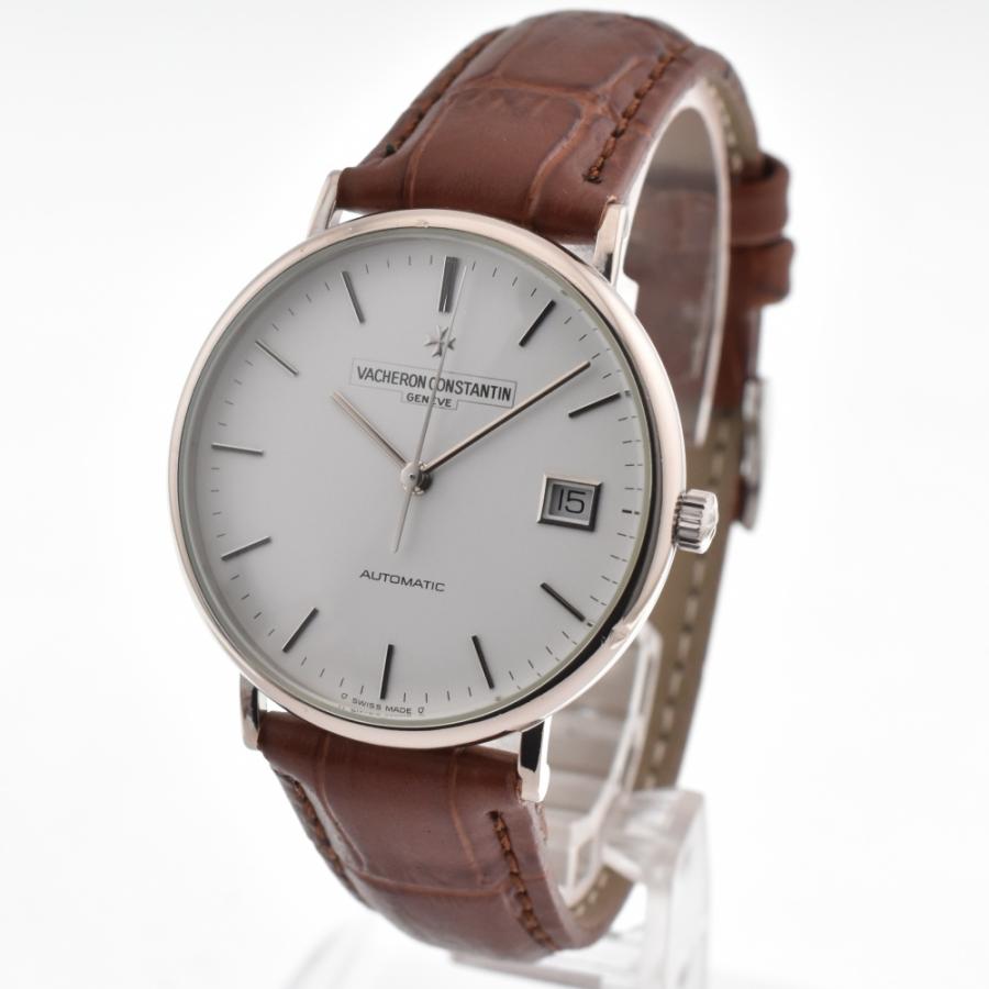 VACHERON CONSTANTIN 値下 ヴァシュロン・コンスタンタン 42002/000G パトリモニー デイト 自動巻き メンズ 良品 保証書付き #133175 ...