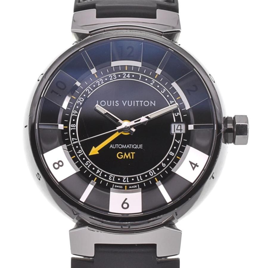 ルイ・ヴィトン LOUIS VUITTON Q1131 タンブール エヴォリューション GMT デイト 自動巻き メンズ 良品 箱・保証書付き ...