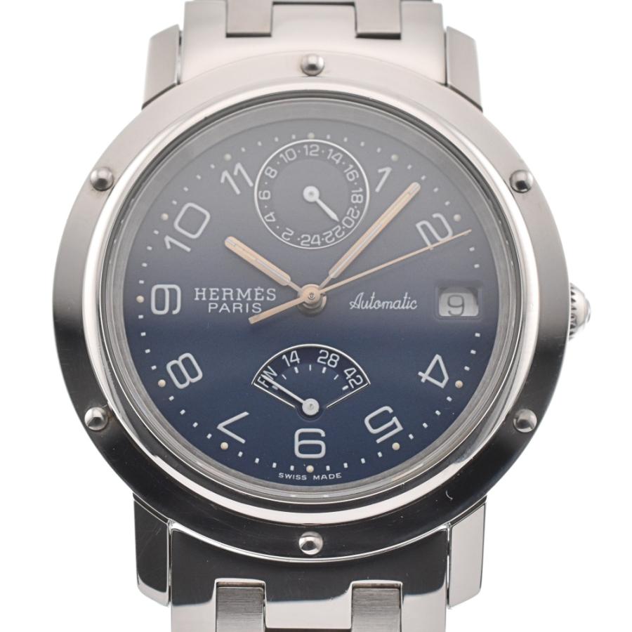 HERMES エルメス CL5.710 クリッパー パワーリザーブ デイト GMT 自動巻き メンズ 良品 内箱・保証書付き H#133433 : aonohappa - 通販 - Yahoo ...