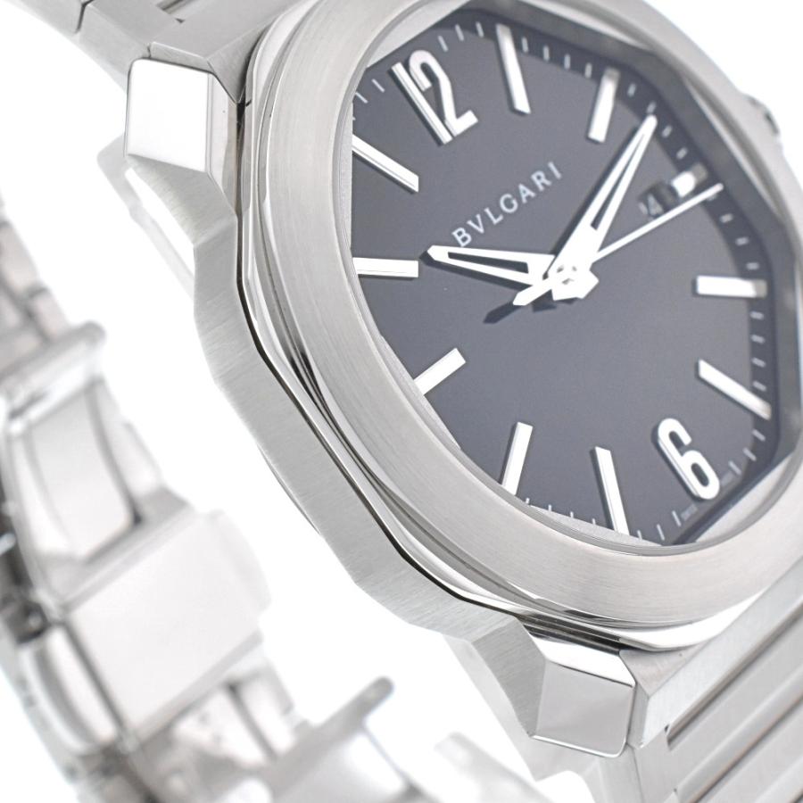 BVLGARI（ブルガリ） 値下 BVLGARI OC41S/102704 オクト デイト 裏スケ 自動巻き メンズ 美品 箱・保証書付き K ...