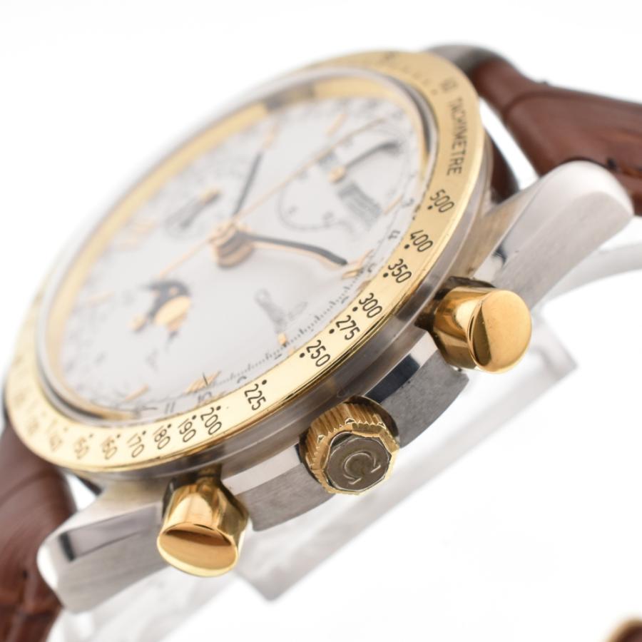 OMEGA 値下 オメガ 3336.20 スピードマスター トリプルカレンダー ムーンフェイズ クロノグラフ K18 ベゼル 自動巻き メンズ #134438 : aonohappa - 通販 ...