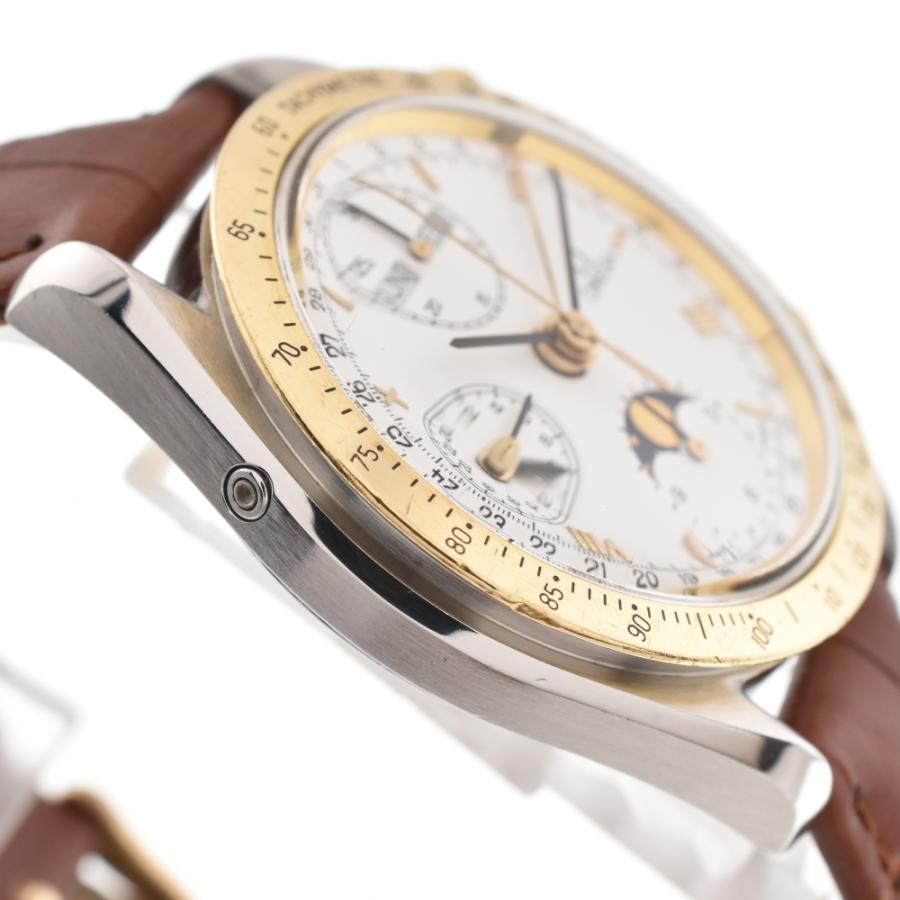 OMEGA 値下 オメガ 3336.20 スピードマスター トリプルカレンダー ムーンフェイズ クロノグラフ K18 ベゼル 自動巻き メンズ #134438 : aonohappa - 通販 ...