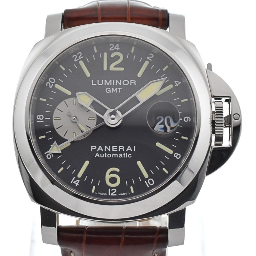 OFFICINE PANERAI 値下 パネライ PAM00088 ルミノール GMT アッチャイオ スモールセコンド デイト メンズ 良品 ...