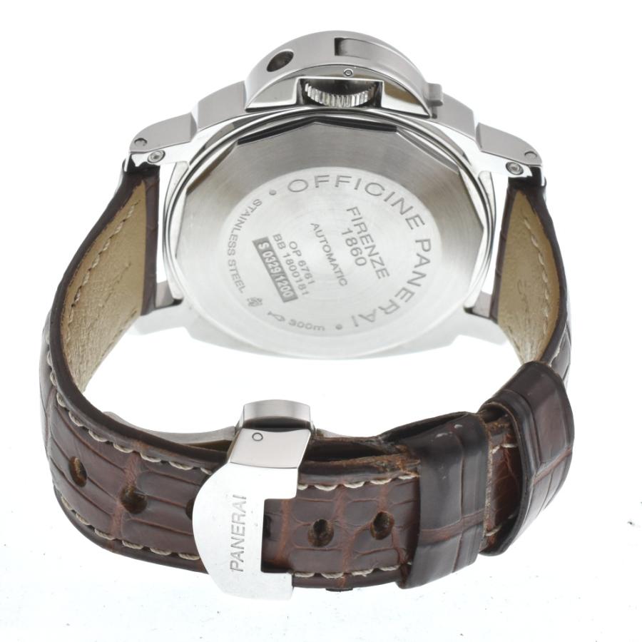 パネライ PANERAI PAM00088 ルミノール GMT アッチャイオ スモールセコンド デイト 自動巻き メンズ 良品 箱・保証書付き ...