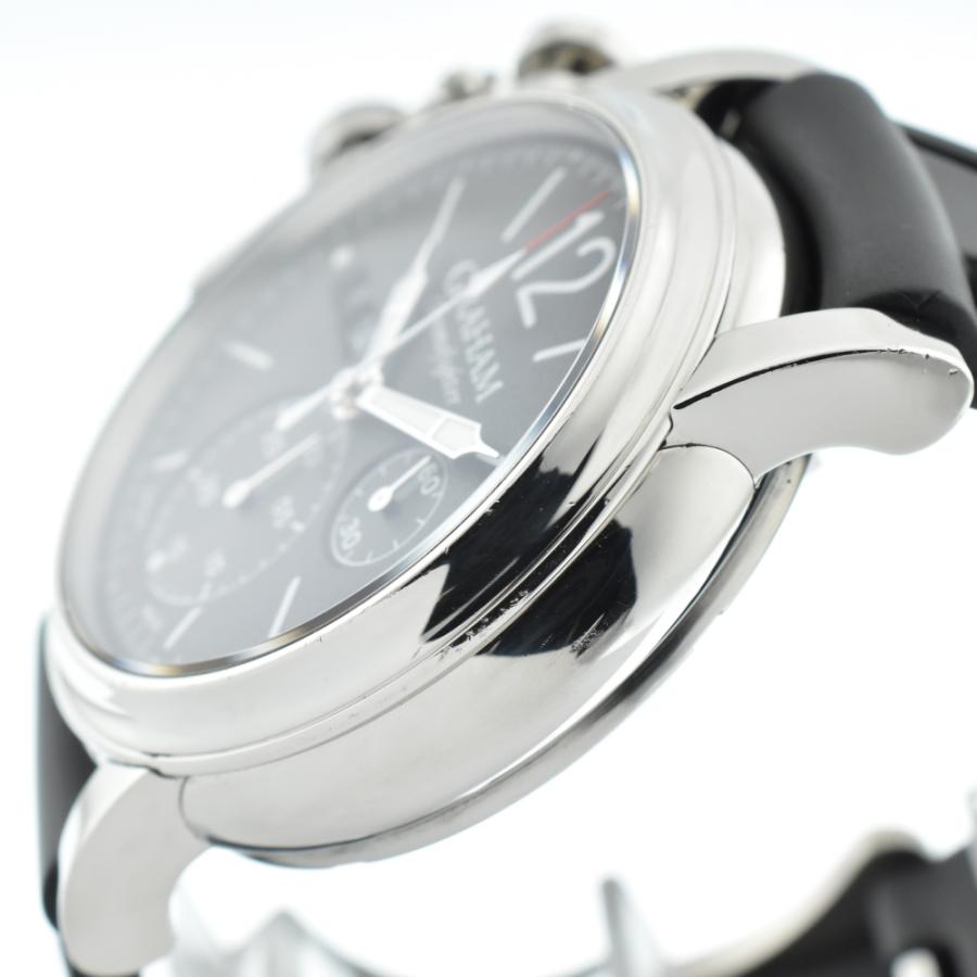 GRAHAM グラハム 2CVAS.B02A クロノファイター ヴィンテージ デイデイト 自動巻き メンズ 良品 箱・保証書付き Q ...