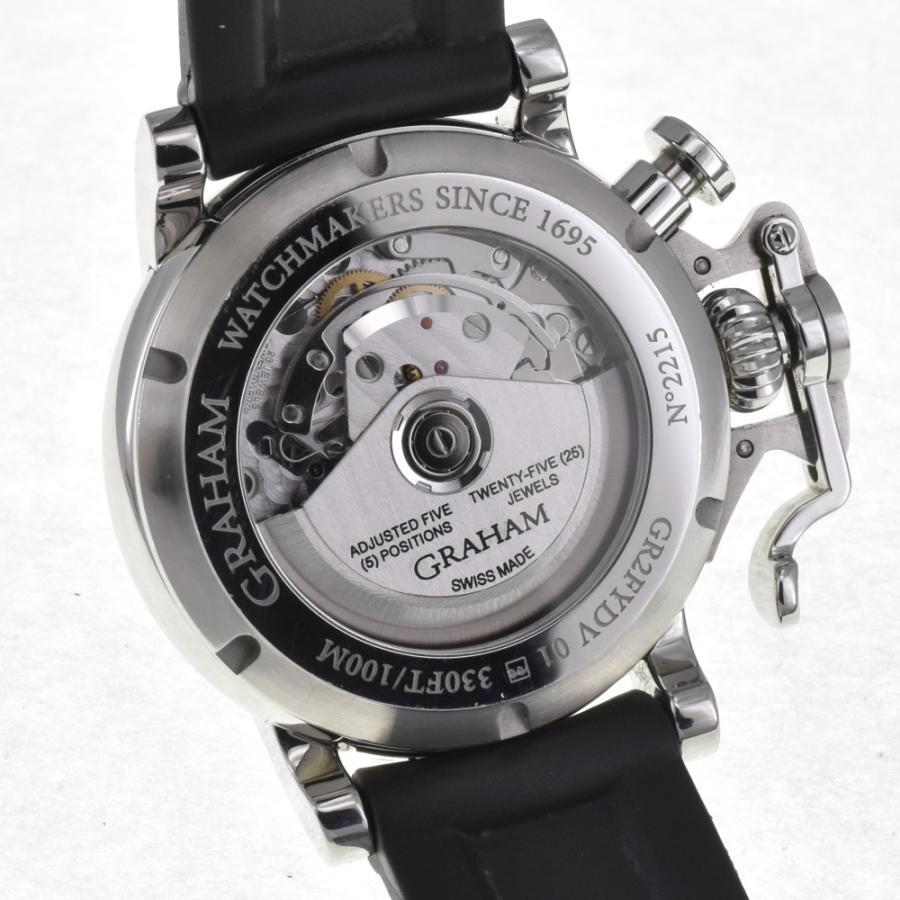 GRAHAM グラハム 2CVAS.B02A クロノファイター ヴィンテージ デイデイト 自動巻き メンズ 良品 箱・保証書付き Q ...