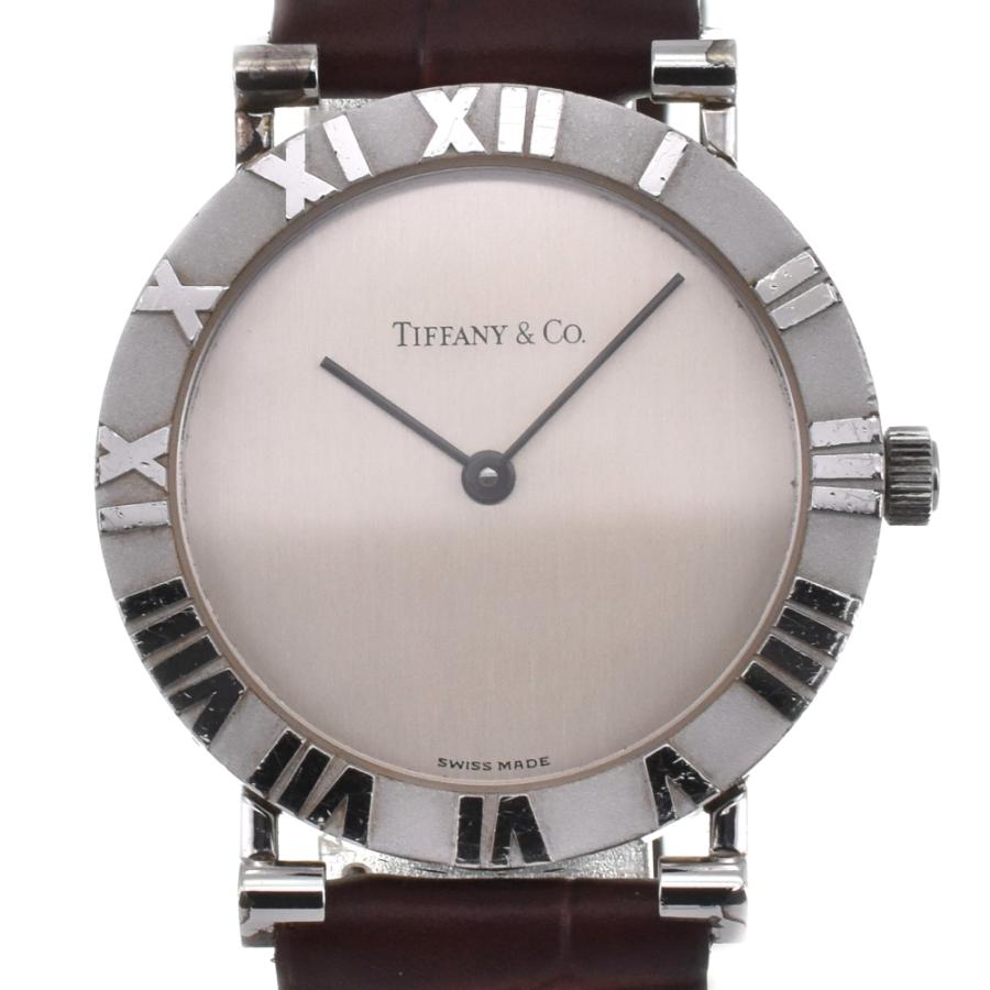 TIFFANY&Co. ティファニー M0640 アトラス SV925/レザー クォーツ メンズ 良品 P#135315 : aonohappa - 通販 - Yahoo!ショッピング